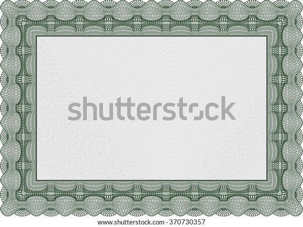 Vektor Stok Diploma Template Border Frame Background Excellent (Tanpa ...