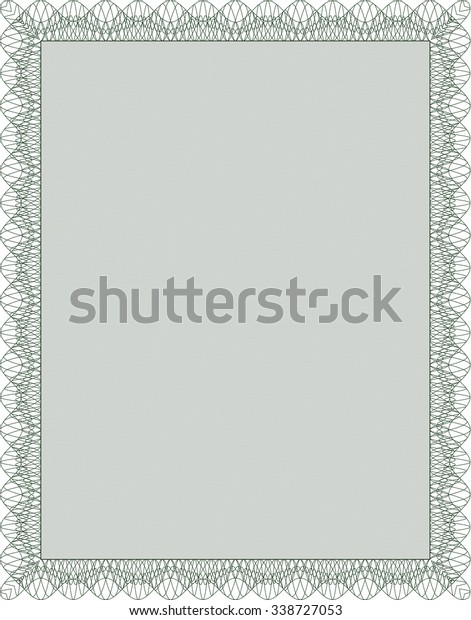 Diploma Template Certificate Template Complex Background 库存矢量图（免版税 ...