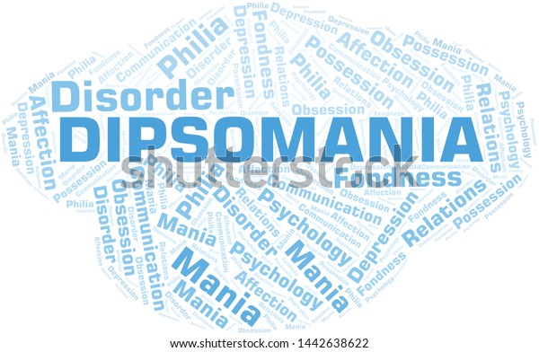 Dipsomania Word Cloud Type Mania Made Stock Vector (Royalty Free ...