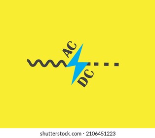 Direct Alternating Current Dc Ac Symbol Stock Vector (Royalty Free ...