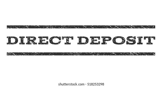 Direct Deposit Watermark Stamp Text Caption Stock Vector (Royalty Free ...