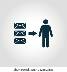 Direct Message Vector Icon Illustration Creative Stock Vector (Royalty ...