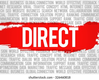 Direct Word Cloud Business Concept Stock Vector (Royalty Free ...