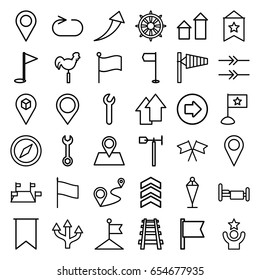 Direction Icons Set Set 36 Direction Stock Vector (Royalty Free ...