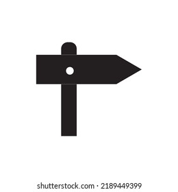 Direction Sign Board Icon Vector Stock Vector (Royalty Free) 2189449399 ...