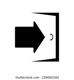 Direction Sign Exit Symbol Isolated Vector Stock Vector (Royalty Free ...