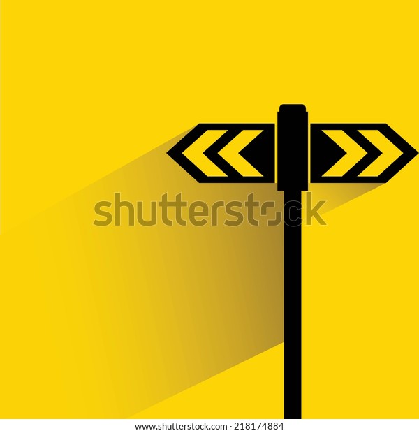 Direction Sign Street Direction Sign Stock Vector (Royalty Free) 218174884
