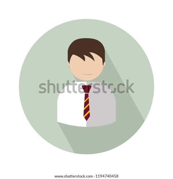 icône directeur. Illustration à plat isolée : image vectorielle de ...