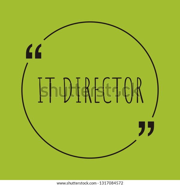 Director Word Concept Director On Green Stock Vector (Royalty Free ...