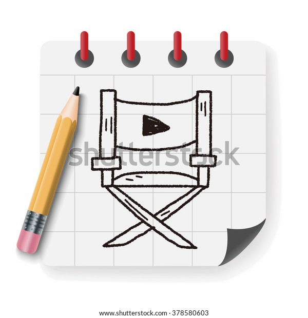 Directors Chair Doodle Stock Vector (Royalty Free) 378580603 | Shutterstock