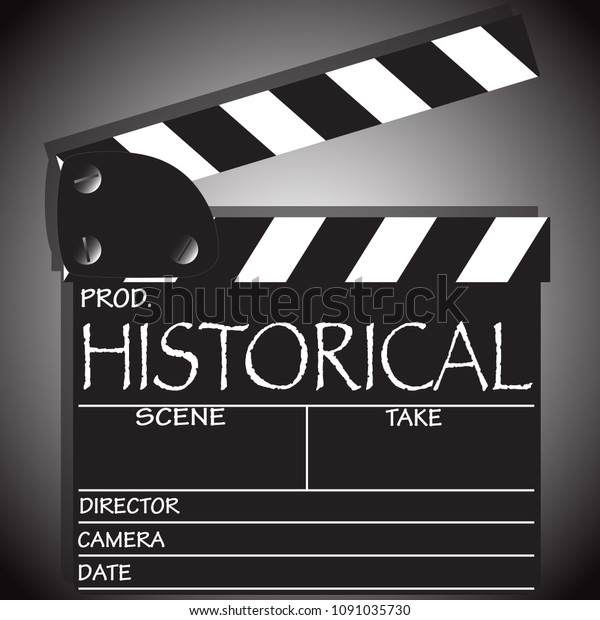 Directors Clapper Board Isolated On White Stock Vector (Royalty Free ...
