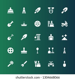 Dirt Icon Set Collection 25 Filled Stock Vector (Royalty Free) 1304668066