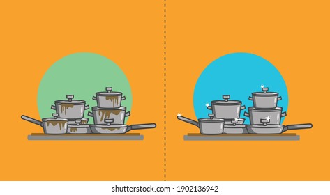 40,213 Clean pots Stock Illustrations, Images & Vectors | Shutterstock