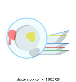 Dirty Dishes Icon Stock Vector (Royalty Free) 413823928 | Shutterstock