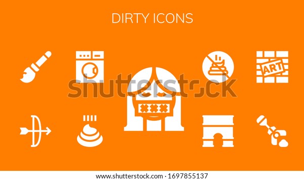 Dirty Icon Set 9 Filled Dirty Stock Vector (Royalty Free) 1697855137 ...