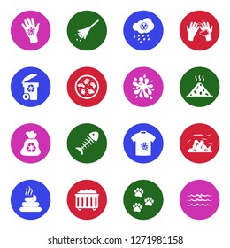 Dirty Icons White Flat Design Circle Stock Vector (Royalty Free ...