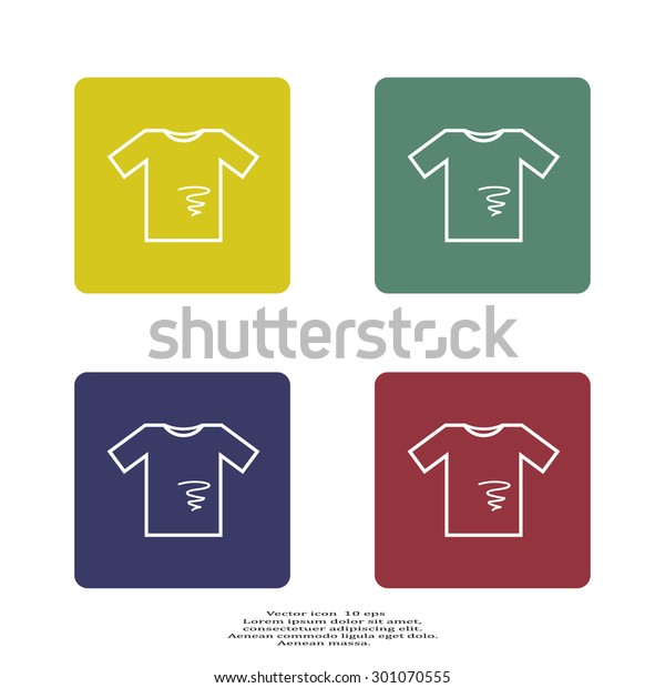 Dirty Shirt Vector Icon: เวกเตอร์สต็อก (ปลอดค่าลิขสิทธิ์) 301070555 ...