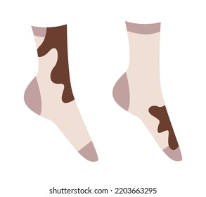 Dirty Socks Clothes Vector Illustration Stock Vector (Royalty Free ...