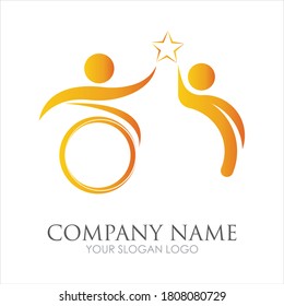 Disability Logo Vector Illustration Design Template Stock Vector ...