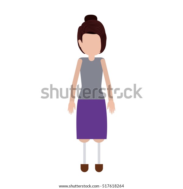 Disabled Girl Cartoon Design Stock Vector (Royalty Free) 517618264 ...