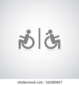8,134 Handicap toilet icon Images, Stock Photos & Vectors | Shutterstock