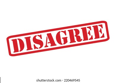Disagree Red Rubber Stamp Vector Over Stock Vector (Royalty Free ...