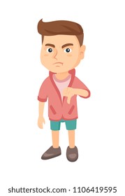Vector Cartoon Illustration Boy Making Weird Stock Vector (Royalty Free ...