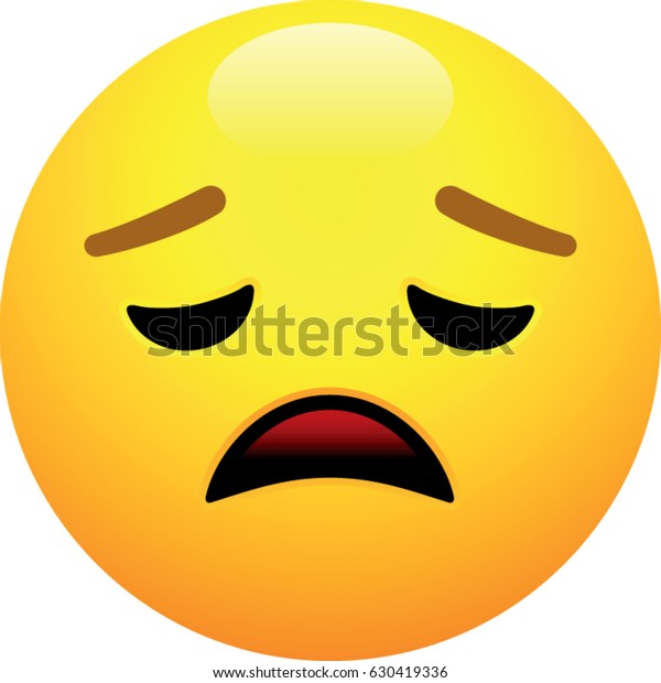 Disappointed Face Emoji Stock Vector (Royalty Free) 630419336