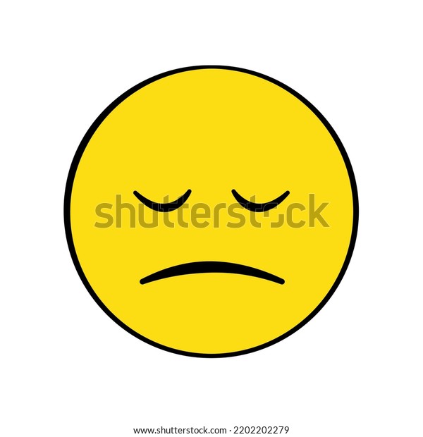 Disappointed Face Emoji Vector Illustration Stock Vector (Royalty Free ...