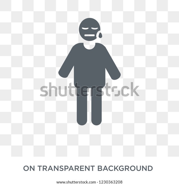 Disappointed Human Icon Trendy Flat Vector Stock Vector (Royalty Free ...