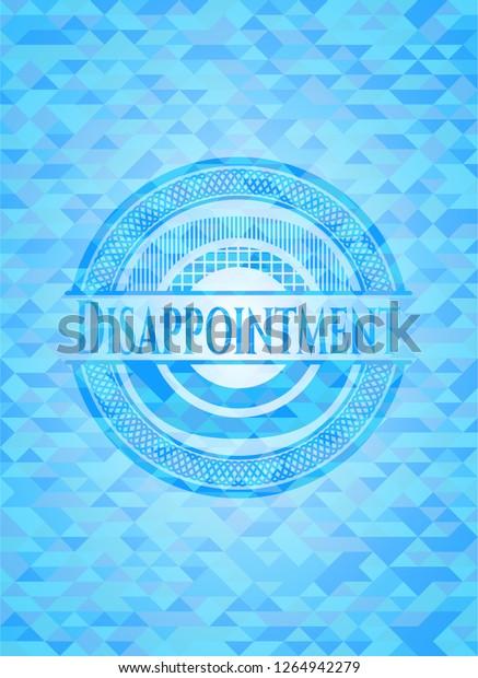 Disappointment Light Blue Emblem Triangle Mosaic Stock Vector (Royalty ...