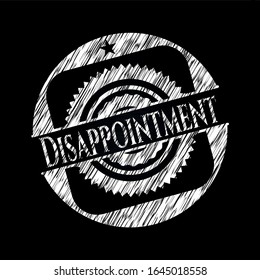 Disappointment On Blackboard Vector Illustration Detailed Stock Vector ...