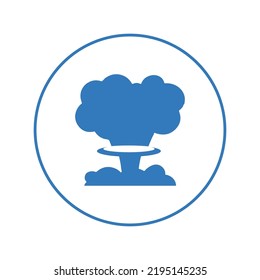 Disaster Explosion Nuclear Bomb Icon Circle Stock Vector (Royalty Free ...