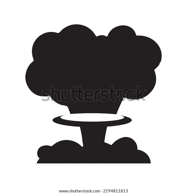Disaster Explosion Nuclear Bomb Icon Black Stock Vector (Royalty Free ...