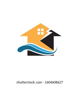 Eagle Home Property Vector Logo Design Stock Vector (Royalty Free ...