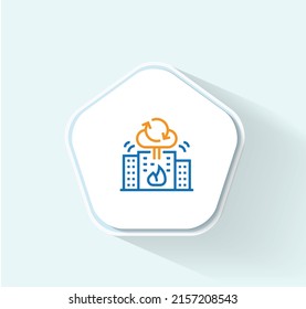 Disaster Recovery Planning Icon Vector Design Stock Vector (Royalty ...