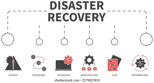 Disaster Recovery Vector Illustration Concept Banner Stock Vector ...