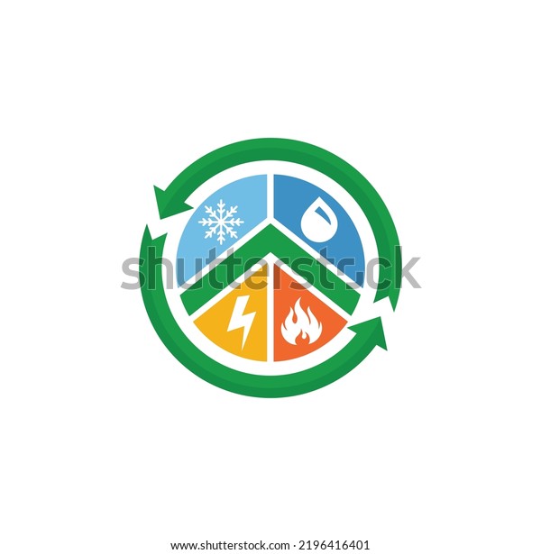 Disaster Restoration Logo Design Emblem Vector Stock Vector (Royalty ...