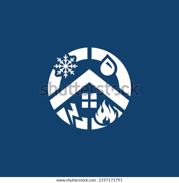 Disaster Restoration Logo Design Emblem Vector Stock Vector (Royalty ...