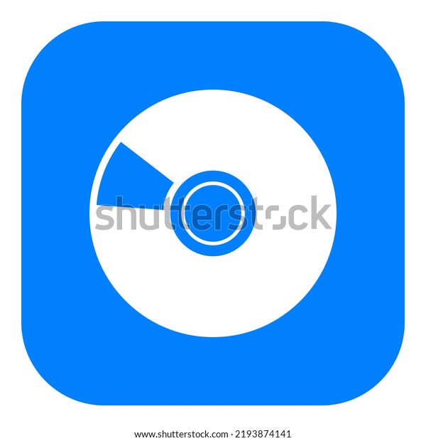 Disc App Icon On White Stock Vector (Royalty Free) 2193874141 ...