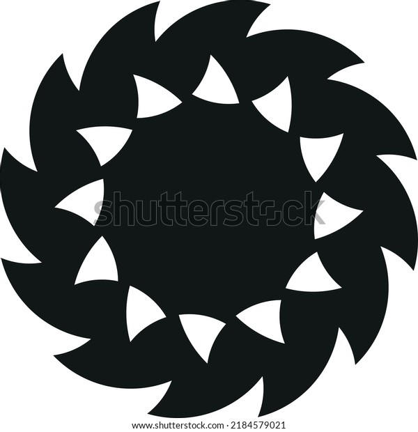 Disc Blades Vector Image White Background Stock Vector (Royalty Free ...