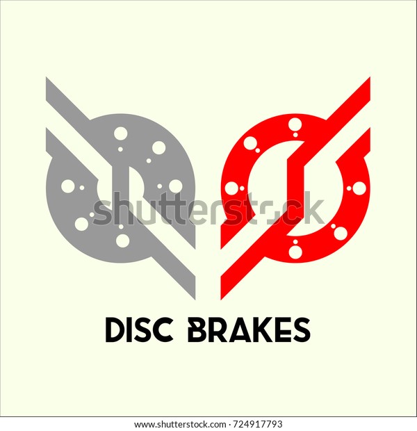 Disc Brakes Gear Logo Vector Stock Vector (Royalty Free) 724917793 ...