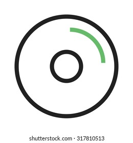 Disc Dvd Media Icon Vector Image Stock Vector (Royalty Free) 317810513 ...