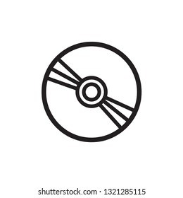 Disc Icon Trendy Flat Style Stock Vector (Royalty Free) 1321285115 ...