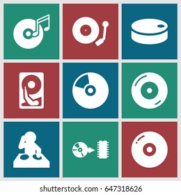 Disc Icons Set Set 9 Disc Stock Vector (Royalty Free) 647318626 ...