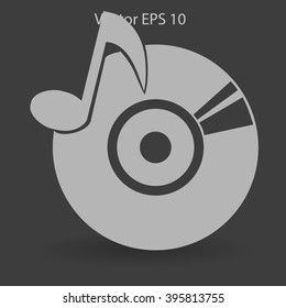 Disc Music Vector Illustration Stock Vector (Royalty Free) 395813755 ...