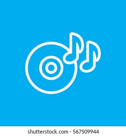 Disc On Fire Icon Illustration Isolated Stock Vector (Royalty Free ...