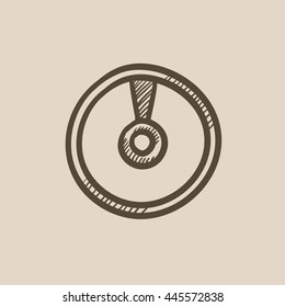 Disc Vector Sketch Icon Isolated On Stock Vector (Royalty Free ...