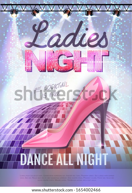 Disco Ball Background Disco Party Poster Stock Vector (Royalty Free ...