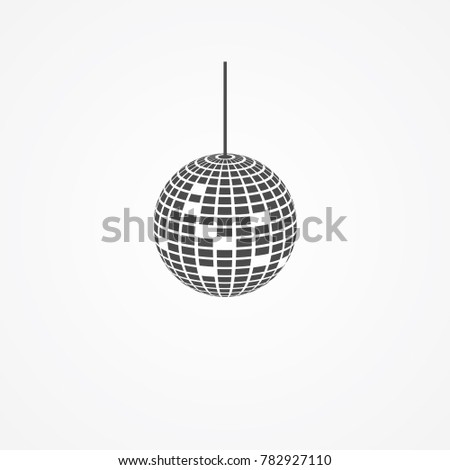 Disco Ball Vector Icon Sign Symbol Stock Vector (Royalty Free ...